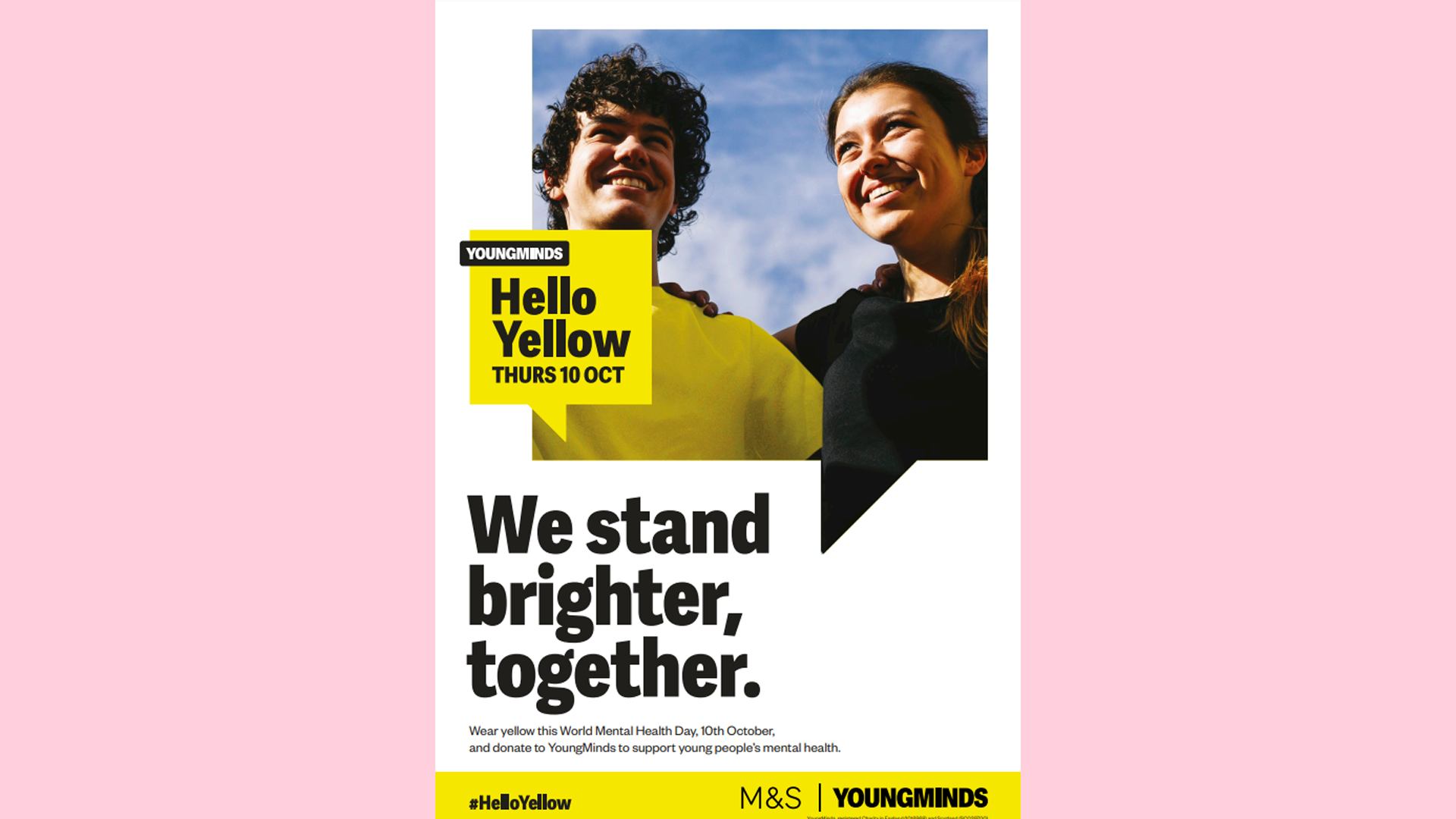 Hello Yellow Resources | World Mental Health Day | YoungMinds