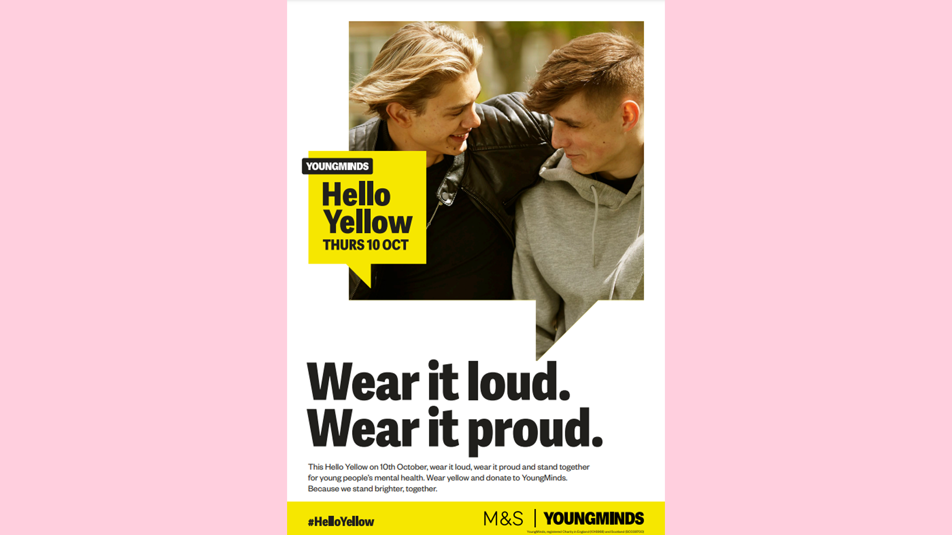 Hello Yellow Resources | World Mental Health Day | YoungMinds