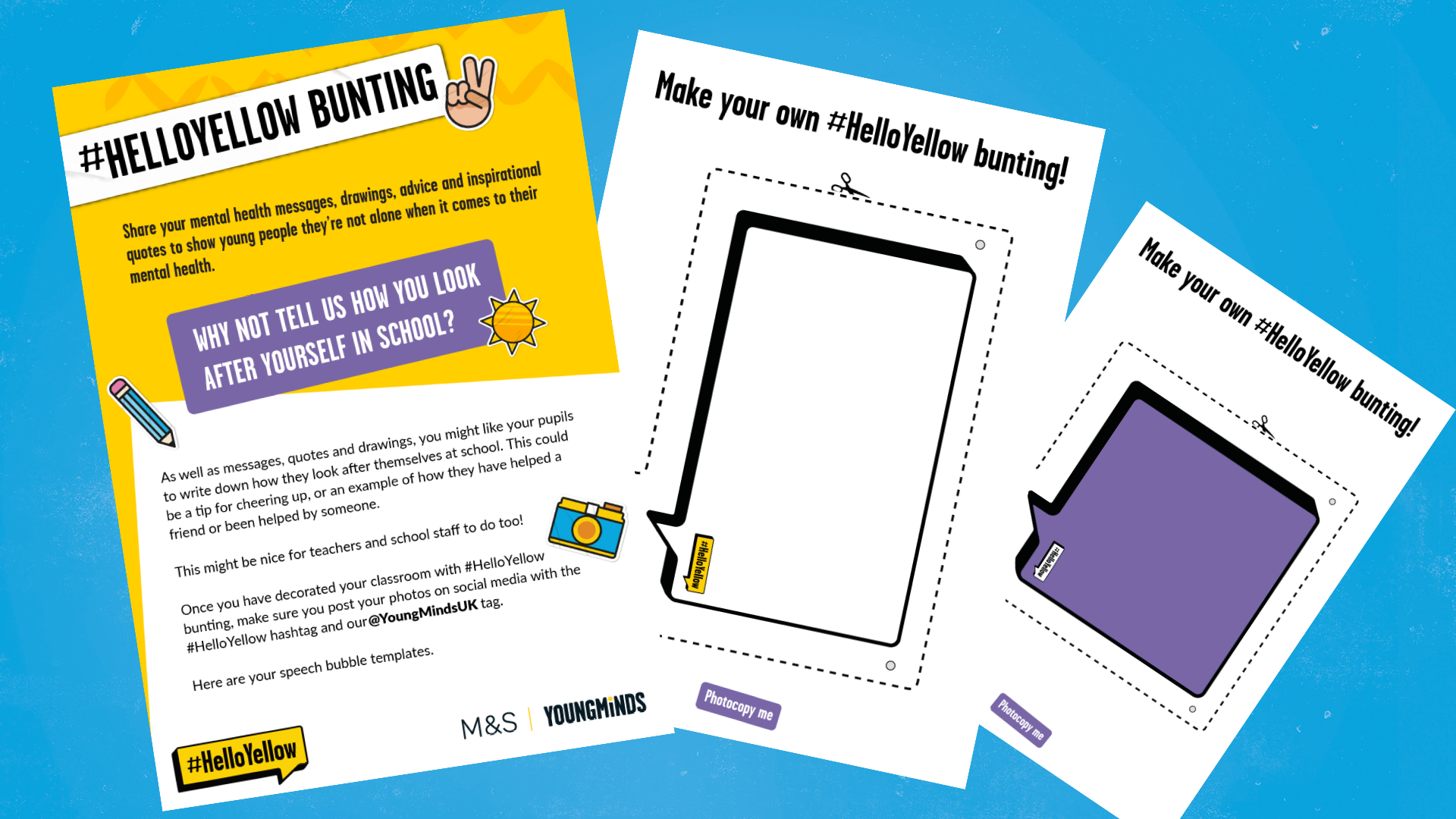 #HelloYellow Resources | World Mental Health Day | YoungMinds