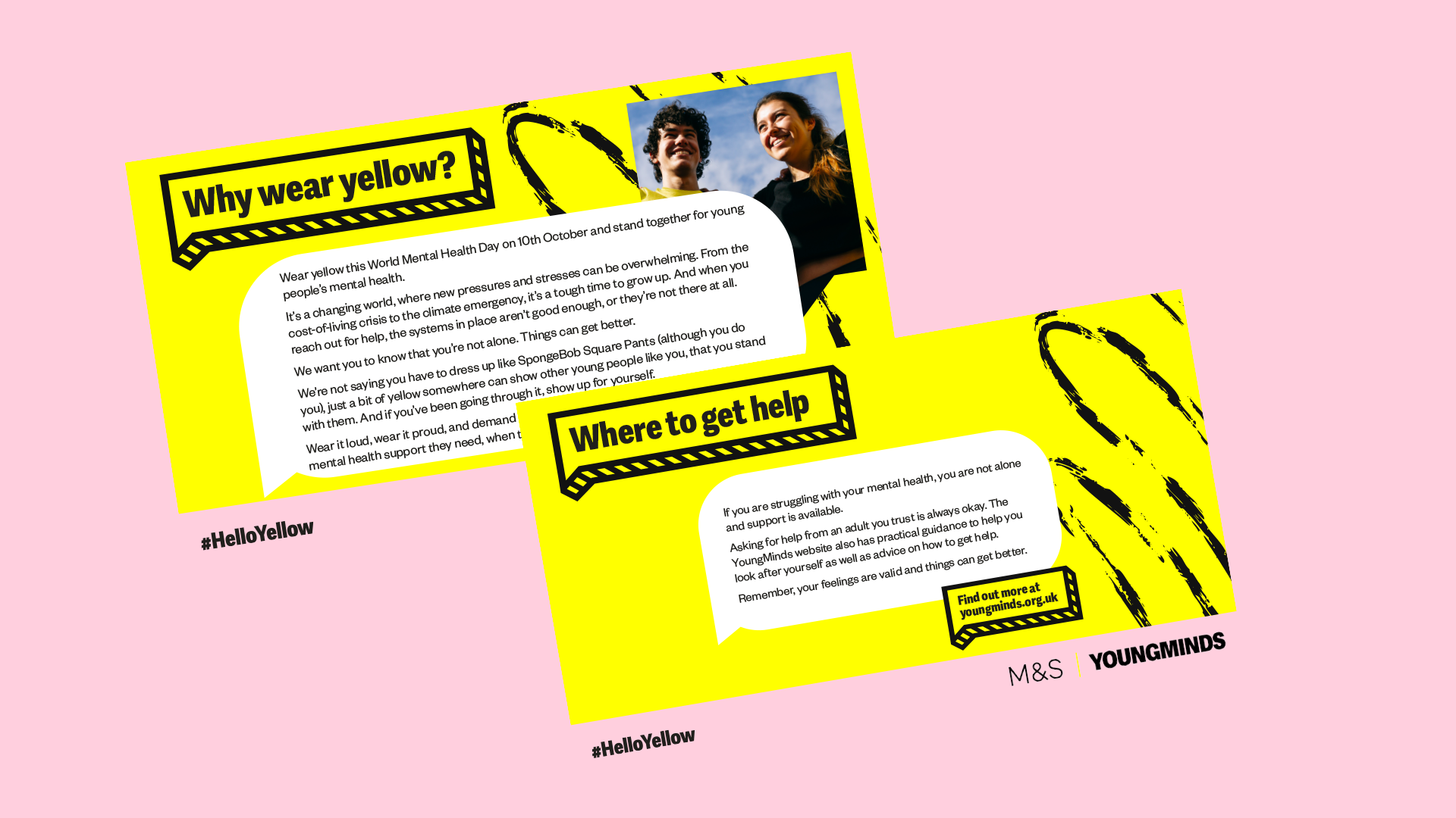 Hello Yellow Resources | World Mental Health Day | YoungMinds